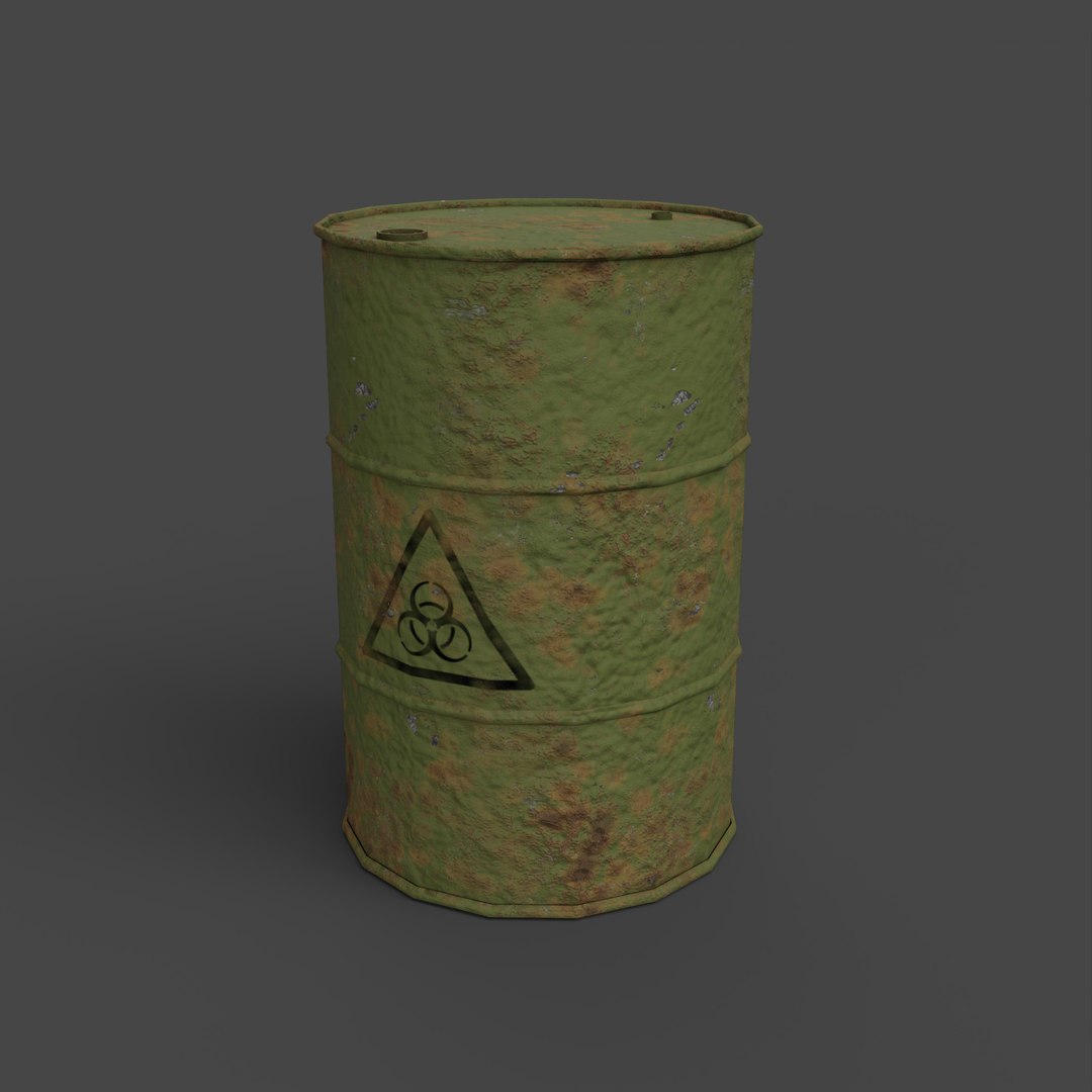 3D Metal Barrel with Various Textures Set - TurboSquid 1879824