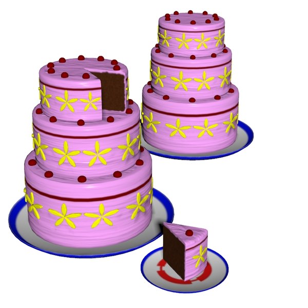 3D cake model - TurboSquid 1560941