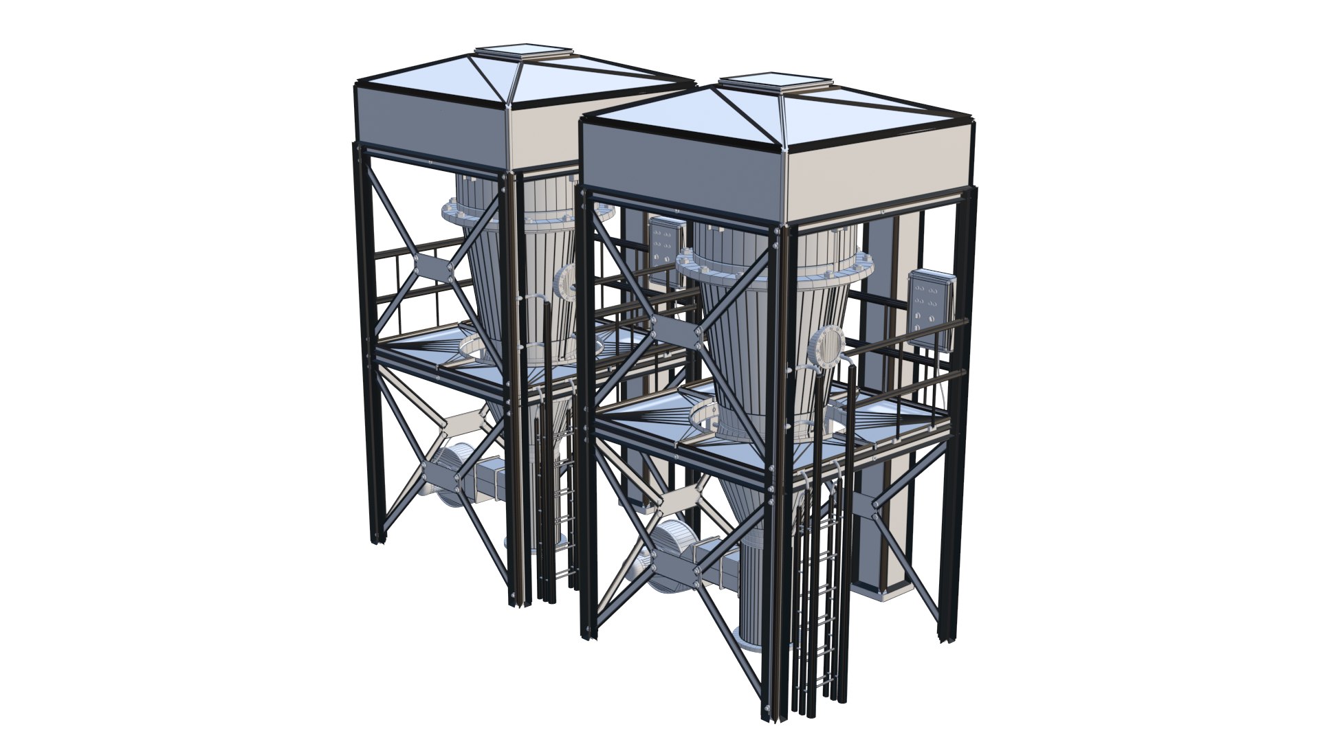 3D Model Semi Automatic Compostable Granules Bag Packing Machine ...