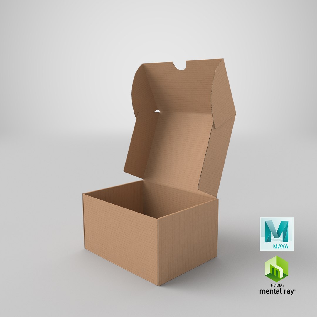 3D model cardboard box 03 rigged - TurboSquid 1489891