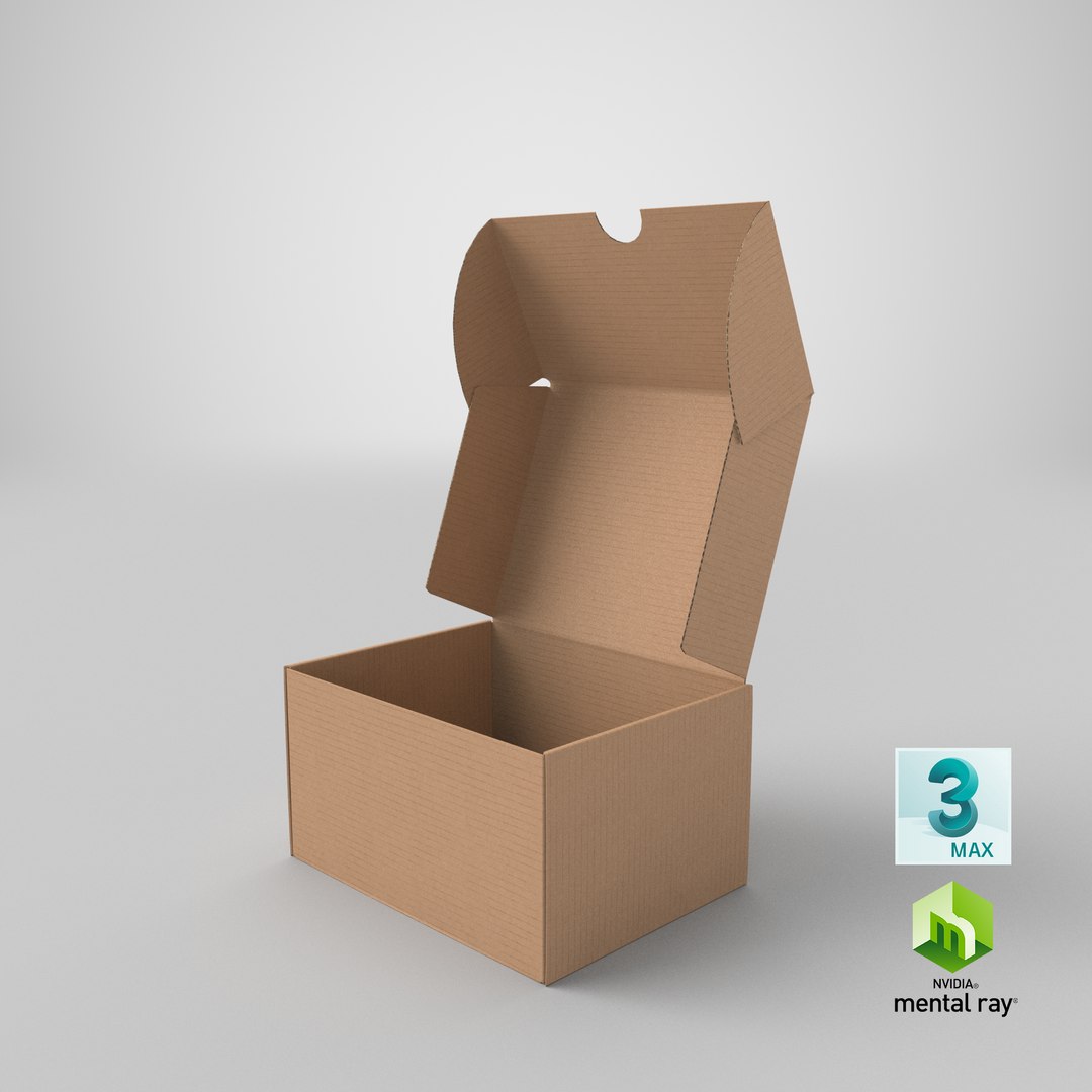 3D model cardboard box 03 rigged - TurboSquid 1489891