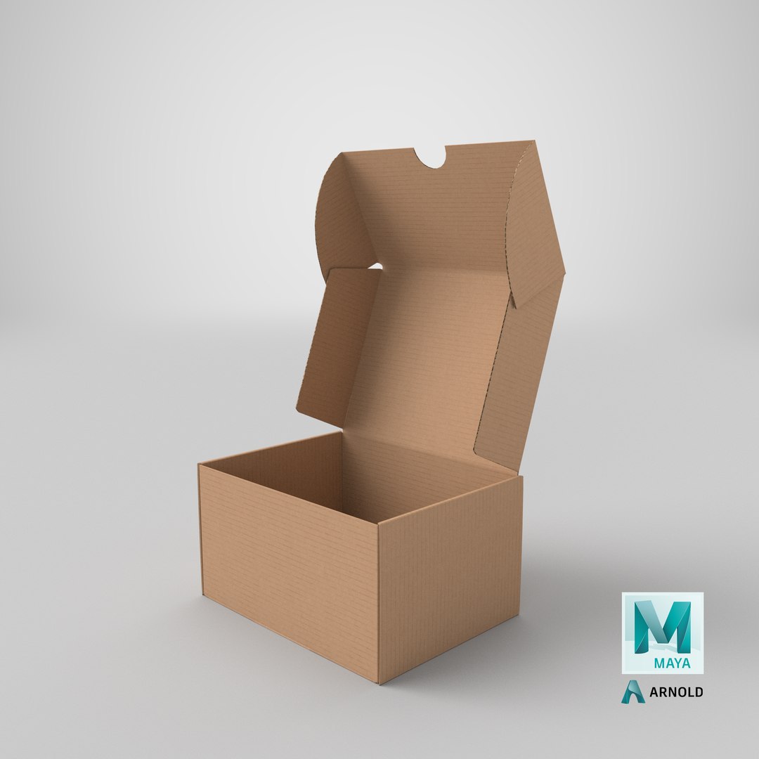 3D model cardboard box 03 rigged - TurboSquid 1489891