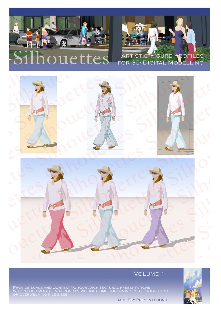 Silhouettes - Figure Profiles 3d Model