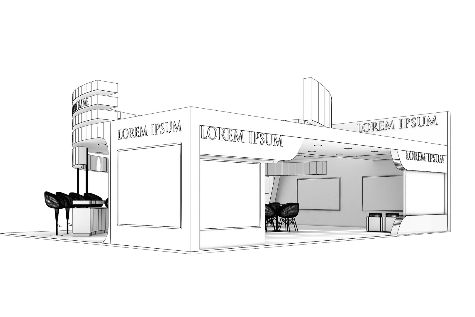 5 Exhibition Stand Stall Fair 3D Model Collection 3D Model - TurboSquid ...