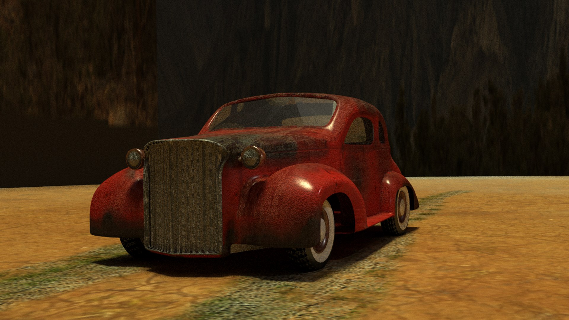 Free Obj Mode Old Car