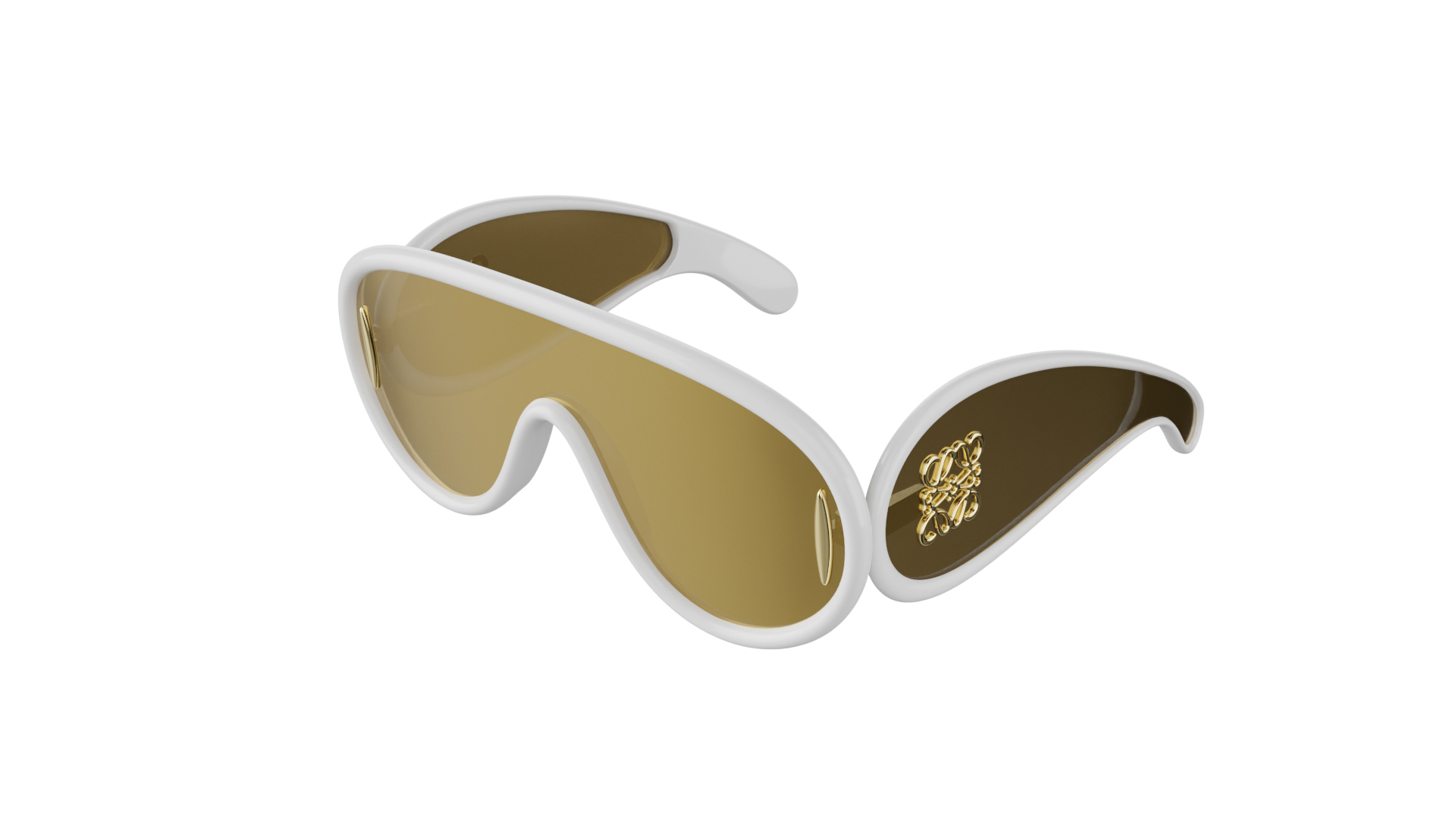 LOEWE Wave Mask Sunglasses Ivory 3D Model - TurboSquid 2120594