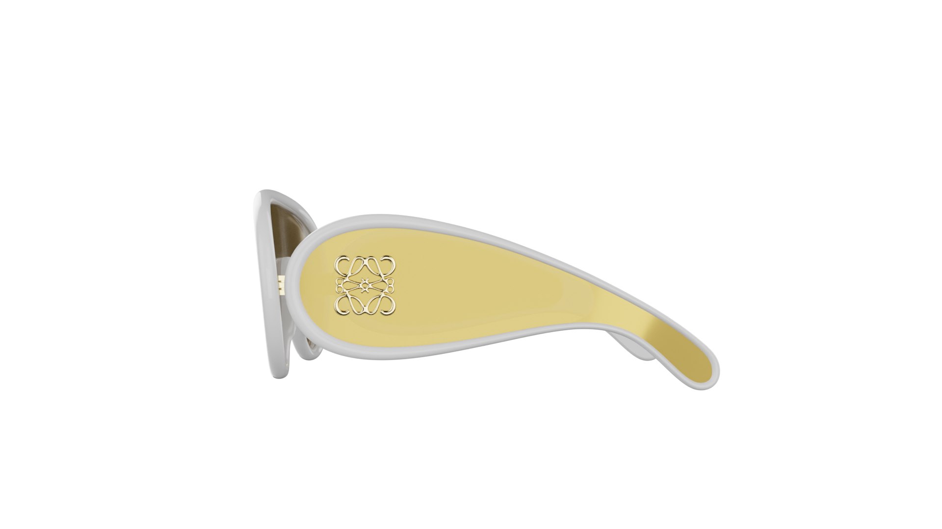 LOEWE Wave Mask Sunglasses Ivory 3D Model - TurboSquid 2120594