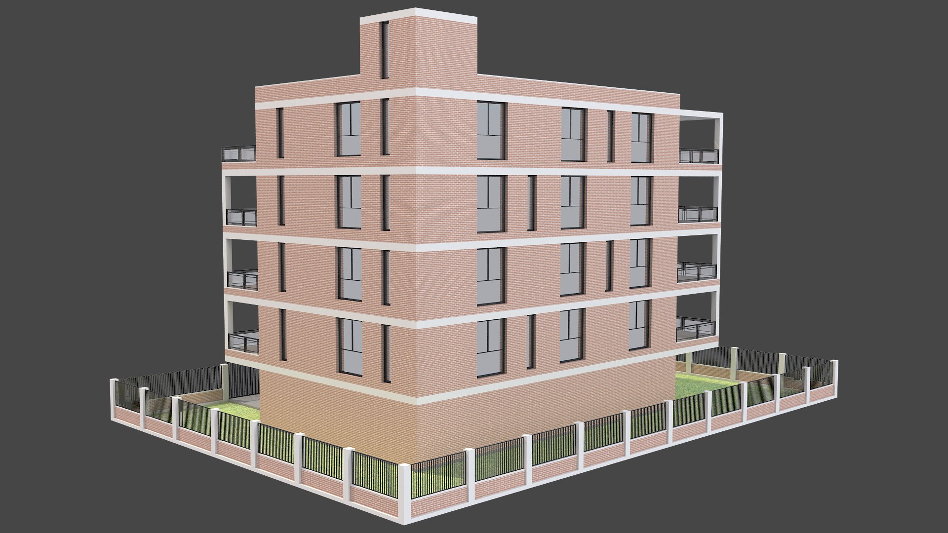 Brick House25 Model - TurboSquid 2516021