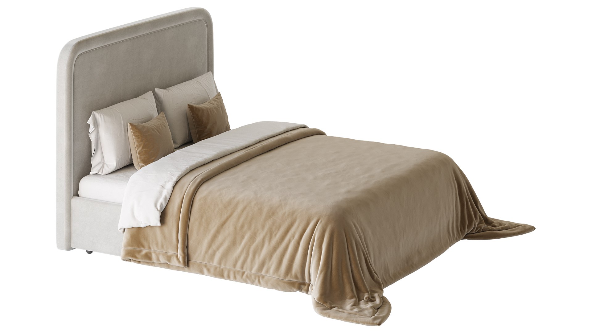 Lucas Bed 3D Model - TurboSquid 2195278