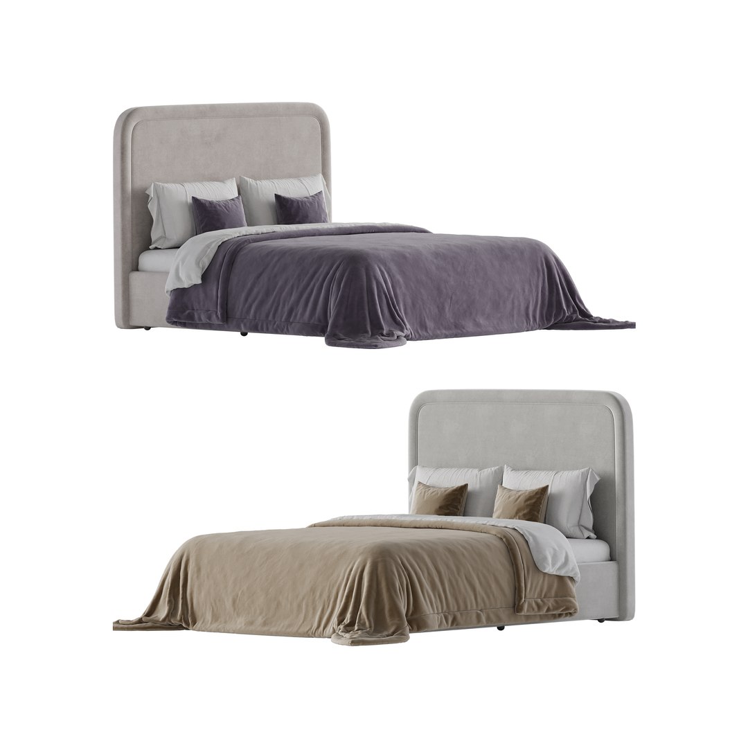 Lucas Bed 3D Model - TurboSquid 2195278