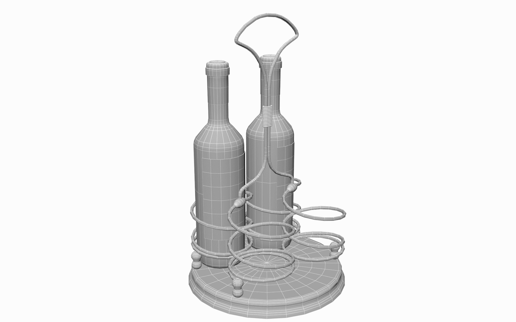 3D Bottle Holder - TurboSquid 1682267