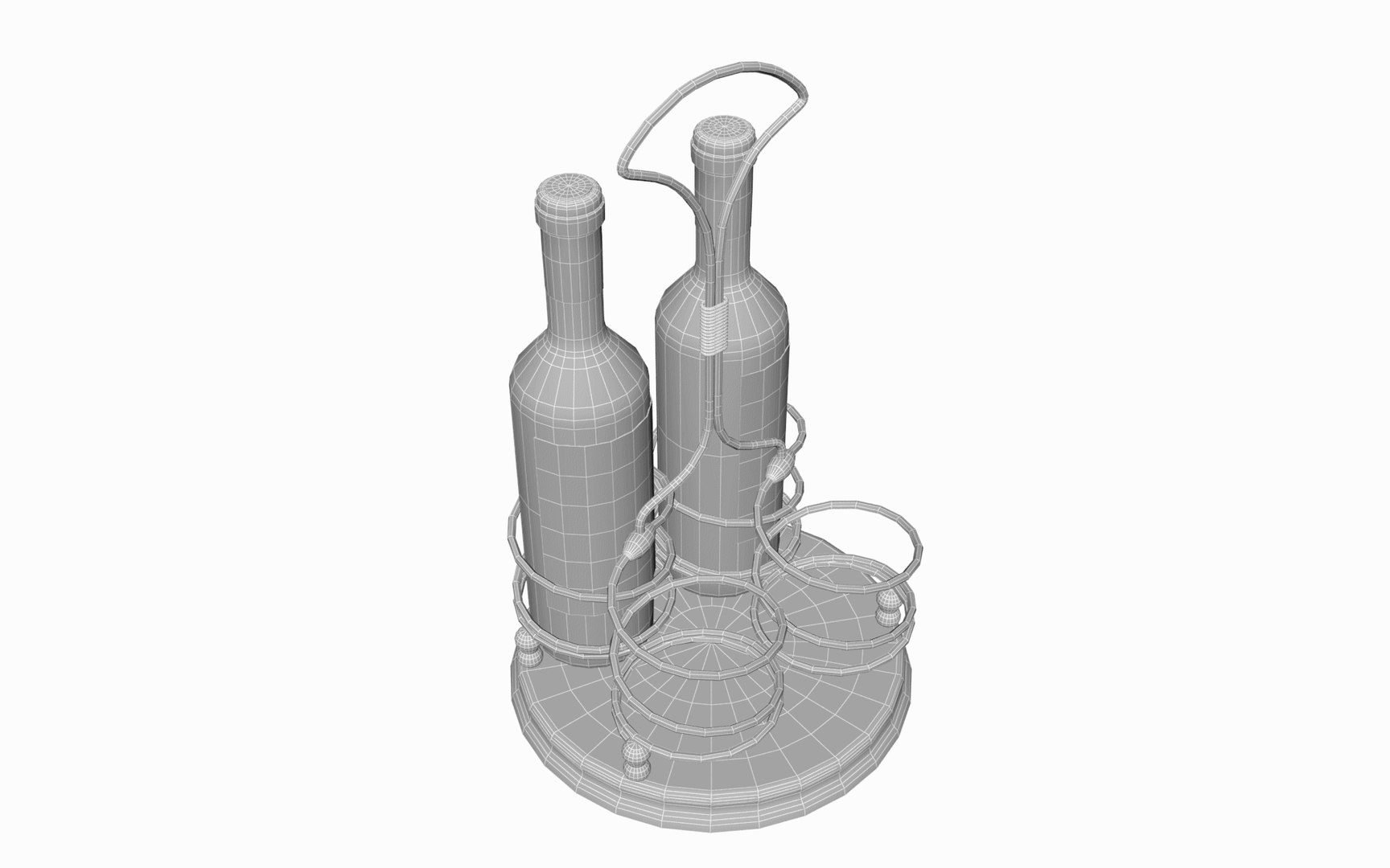 3D Bottle Holder - TurboSquid 1682267