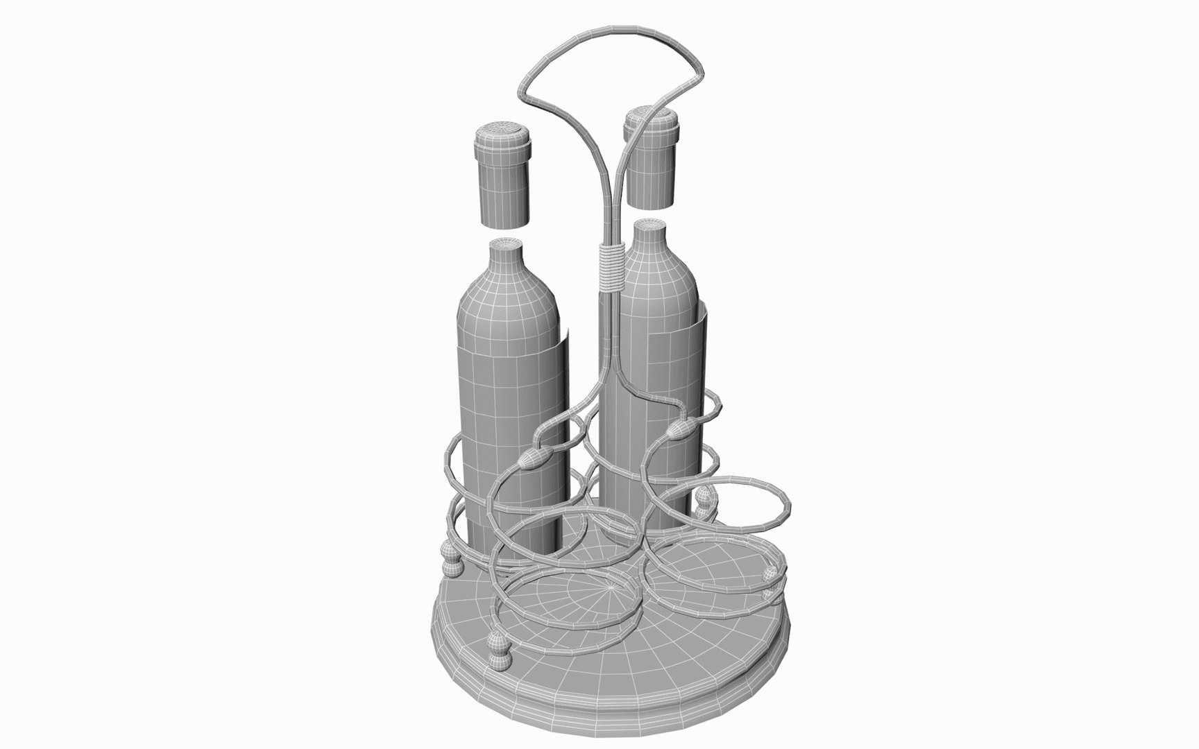 3D Bottle Holder - TurboSquid 1682267