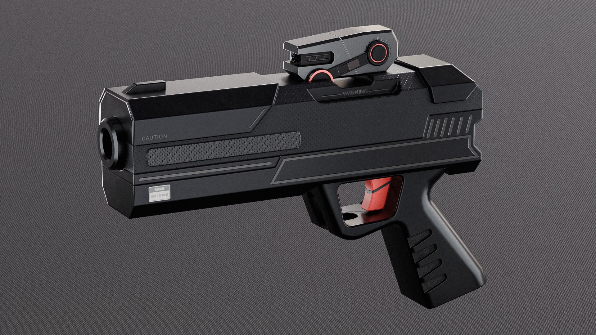 3D Model Scifi Gun Or Pistol Concept For Game - TurboSquid 2335590