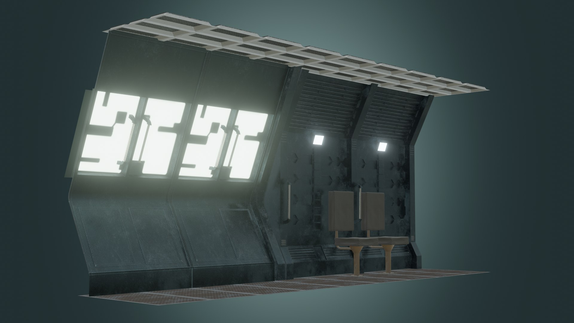 Sci-fi Interior Modules Model - TurboSquid 1806196