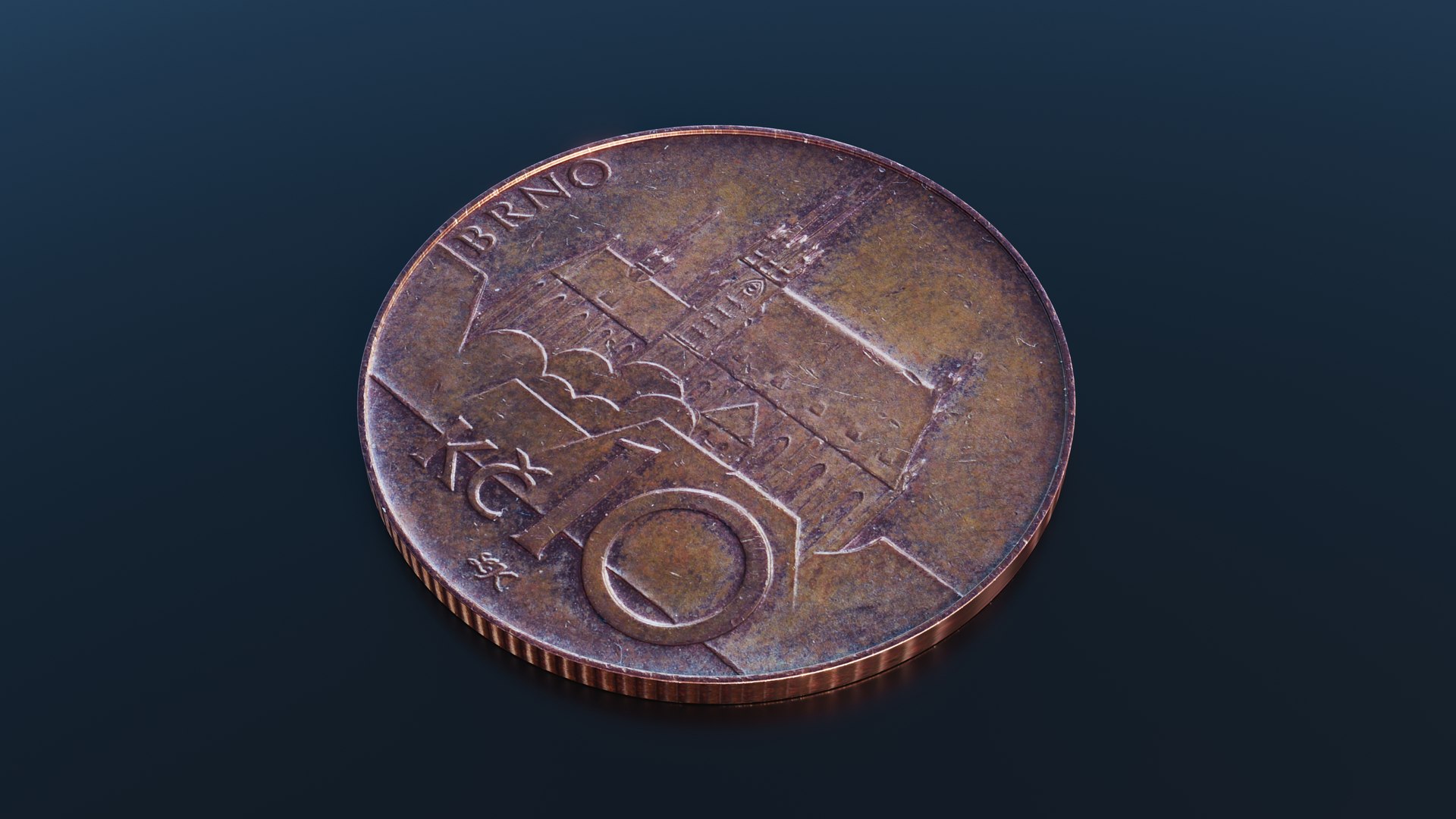 3D Coin Czech Crowns Model - TurboSquid 2286692