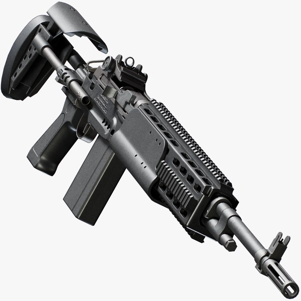 modelo 3d Rifle de francotirador M39 EMR FN - Triple A - PBR Game Ready ...