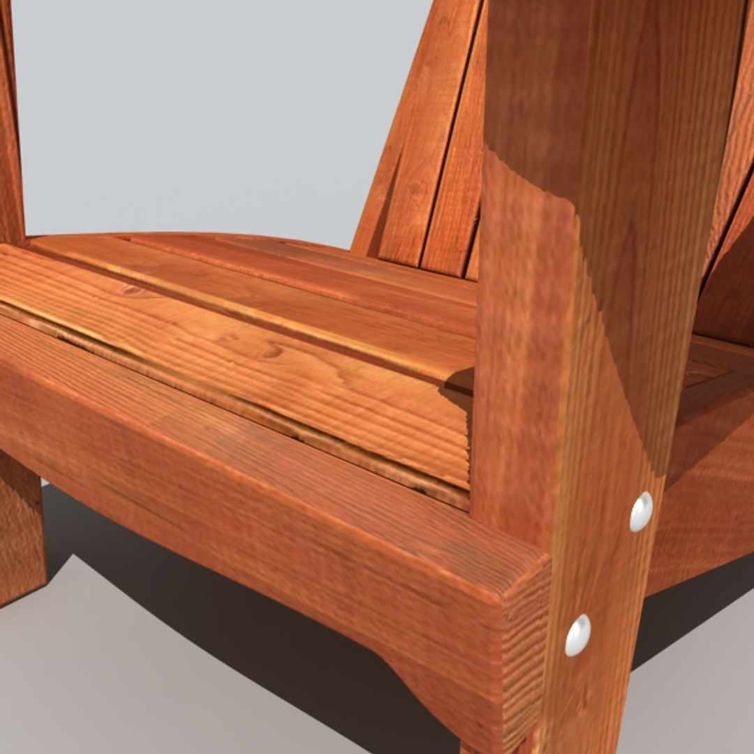 adirondack chair 3d model