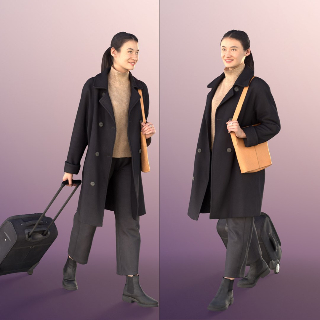 3D Woman Young Travel Model - TurboSquid 1710009