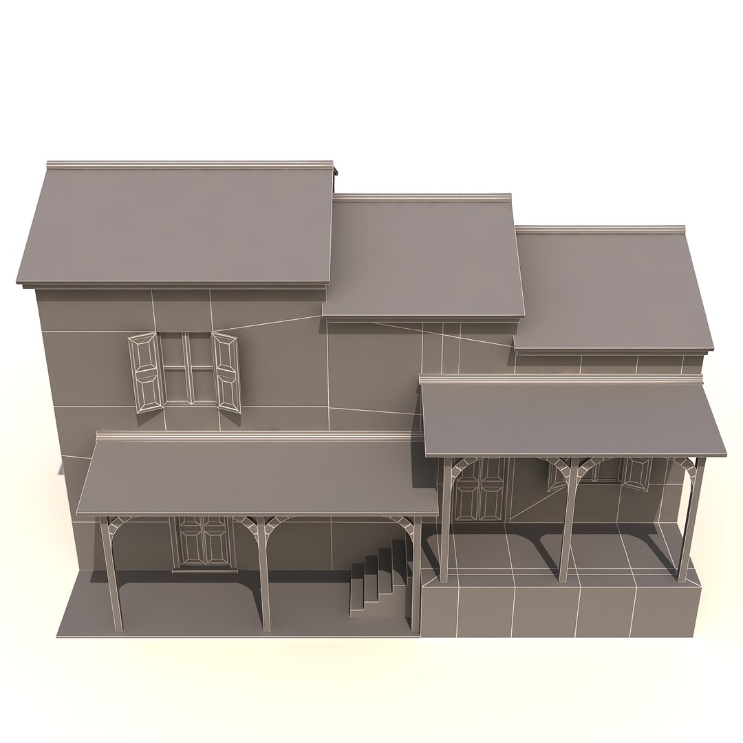 Greek House 3d Model