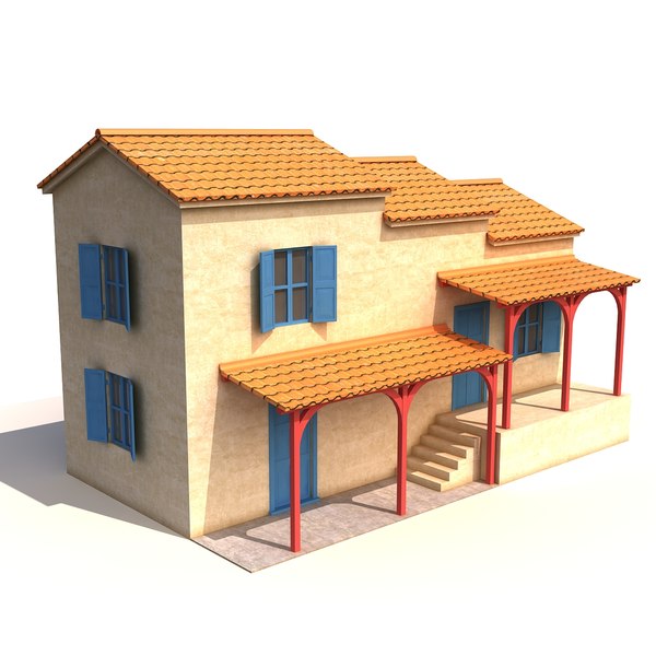 classic greek roman house games 3d model