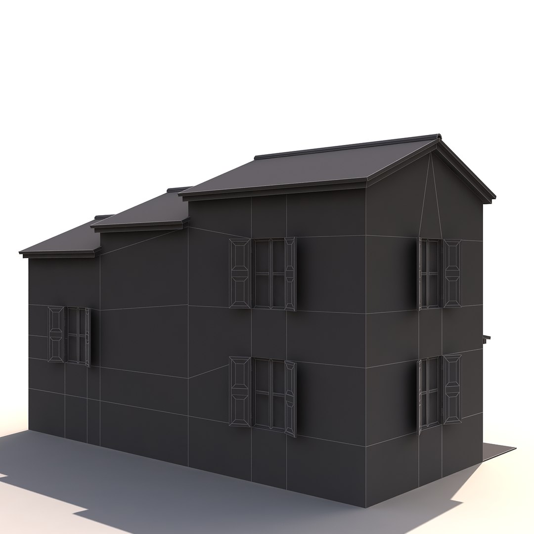 Greek House 3d Model
