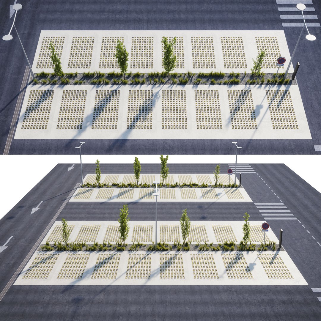 3D Outdoor Eco-parking Model - TurboSquid 1837571