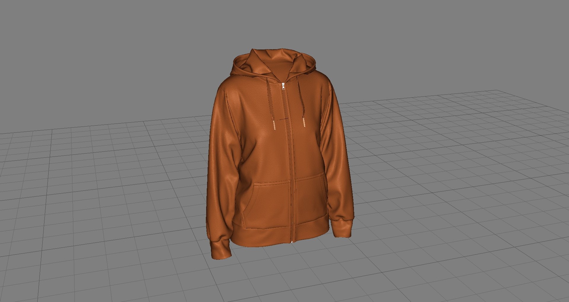 3D Zip-up Hoodie Model - TurboSquid 1884729