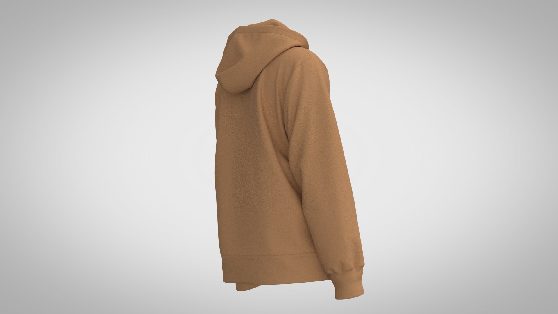 3D Zip-up Hoodie Model - TurboSquid 1884729