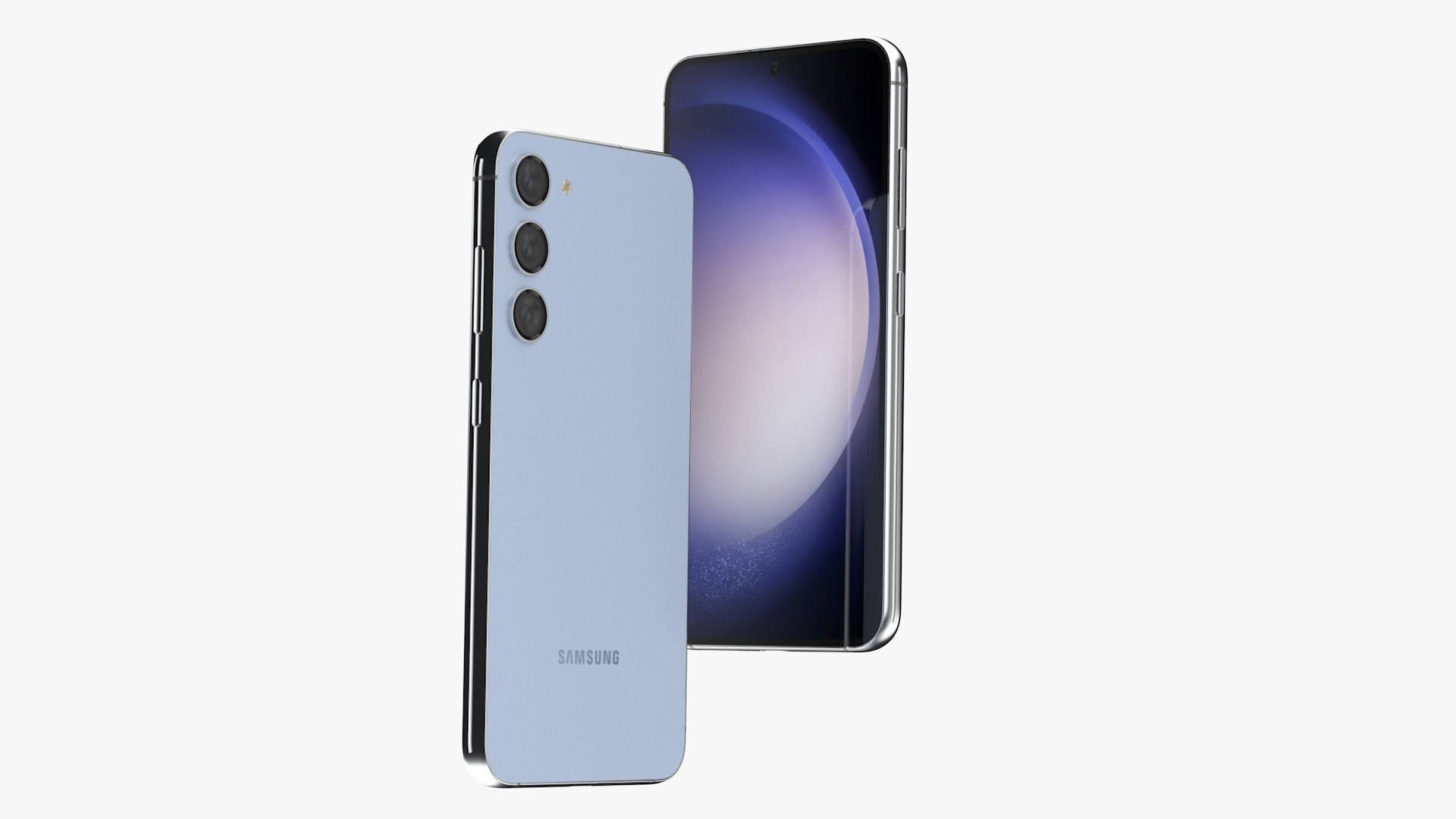 Samsung Galaxy S23 Plus Sky Blue 3D Model - TurboSquid 2027555