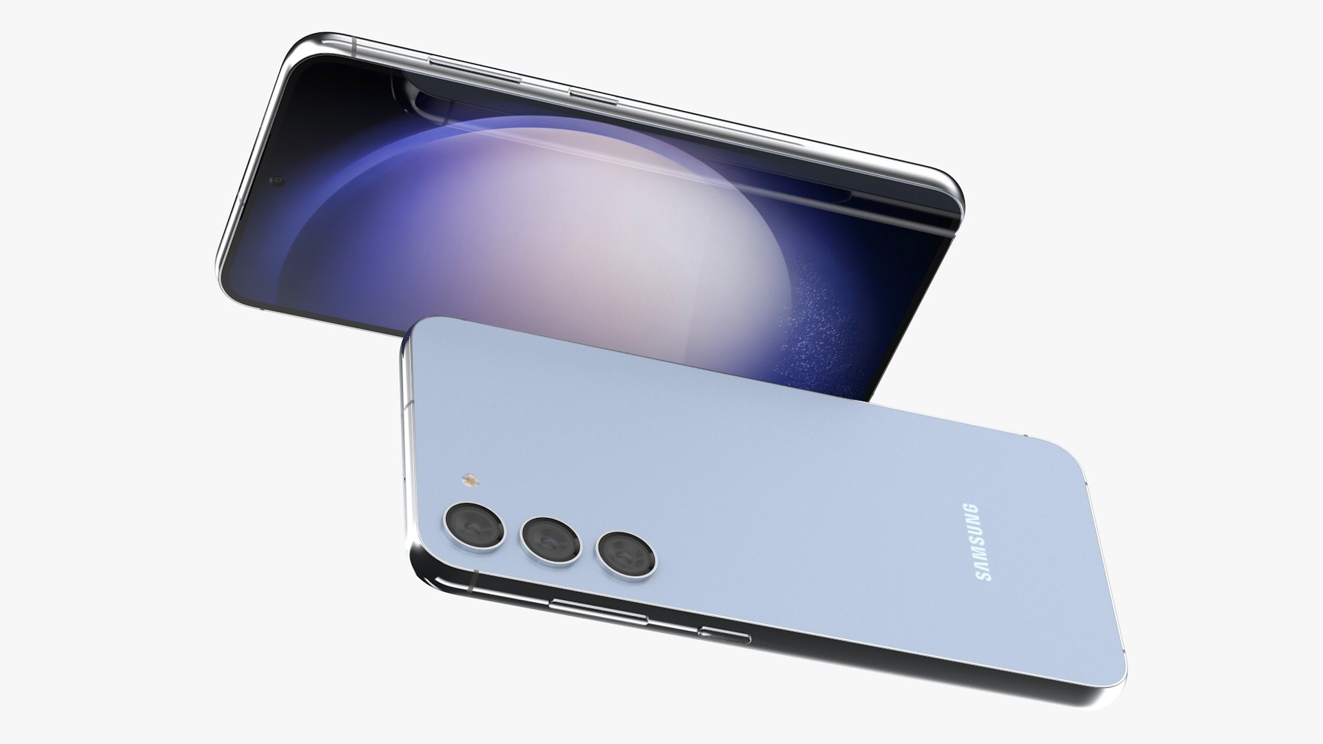 Samsung Galaxy S23 Plus Sky Blue 3D Model - TurboSquid 2027555
