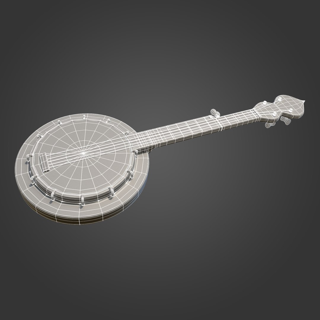 Cartoon Banjo 3D - TurboSquid 2368957