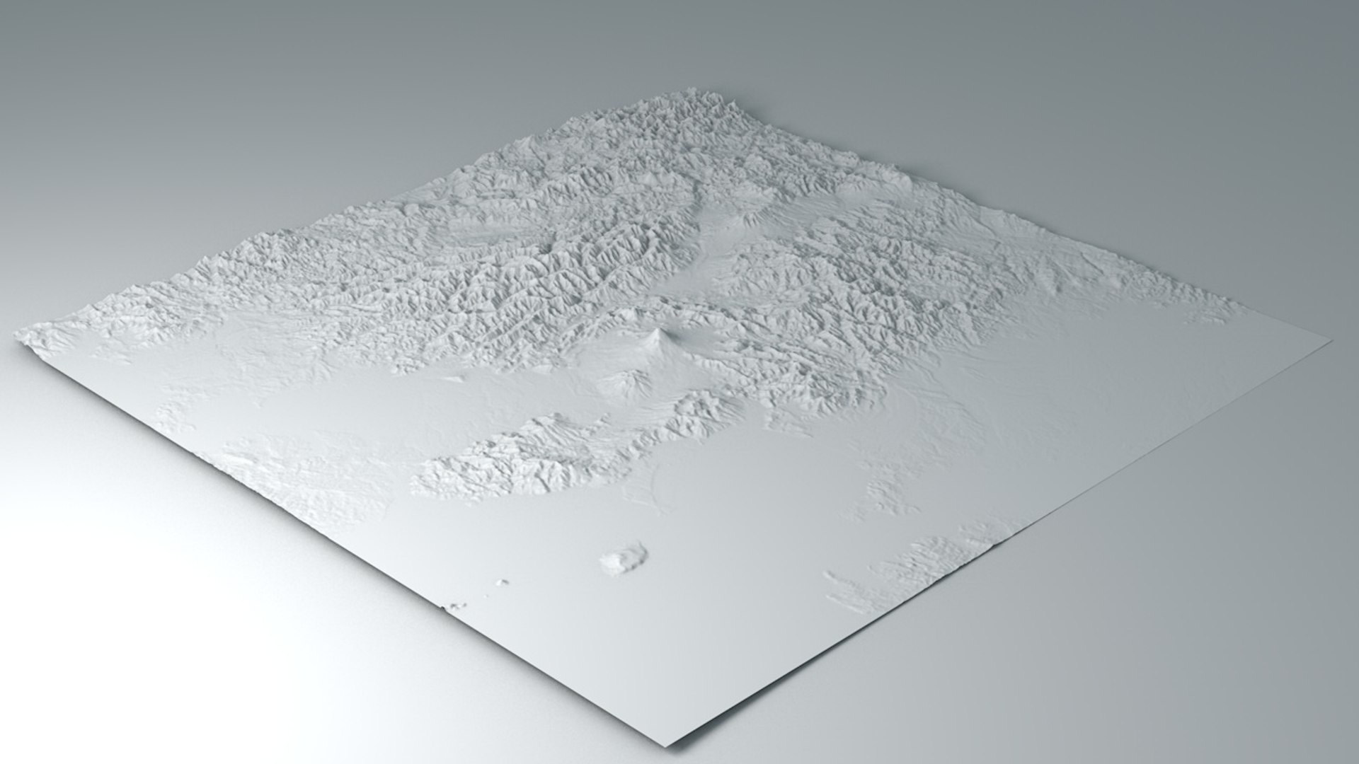 3d fantasy terrain untextured
