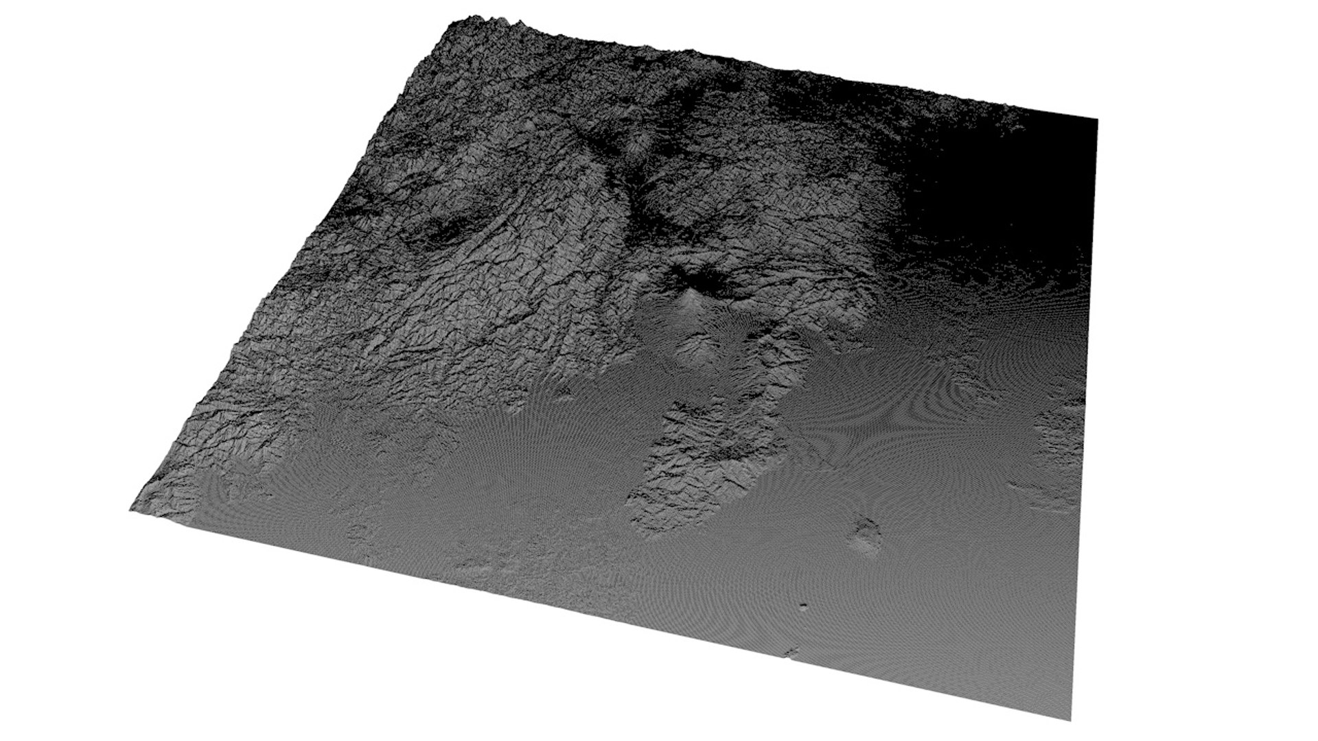 3d fantasy terrain untextured