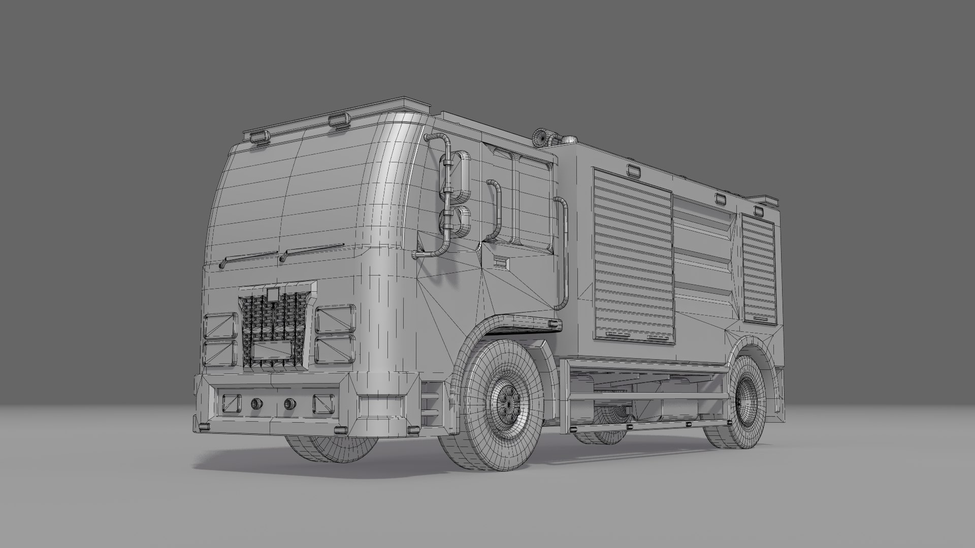 Chinese Firetruck Model - TurboSquid 2091415
