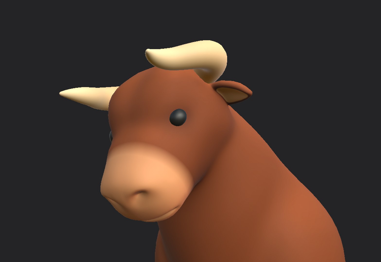 3D bull cartoon toon model - TurboSquid 1520366