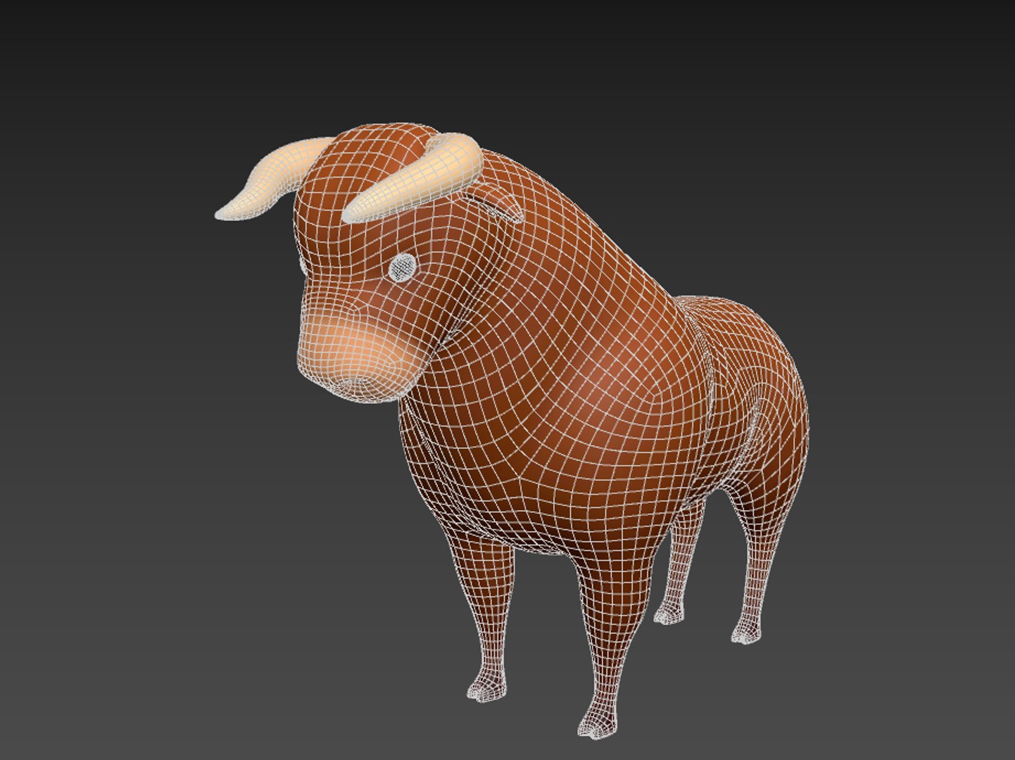 3D bull cartoon toon model - TurboSquid 1520366