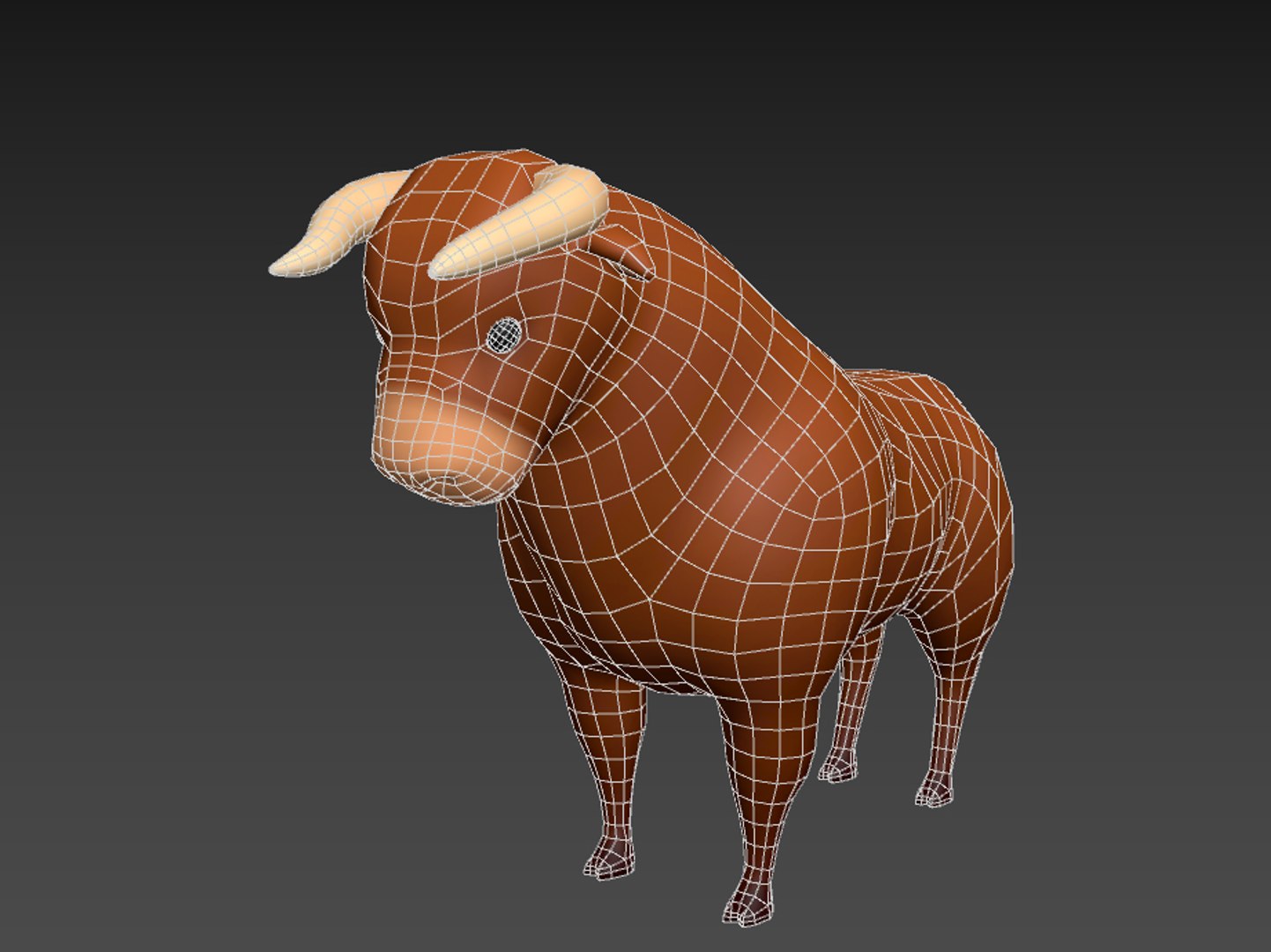 3D bull cartoon toon model - TurboSquid 1520366