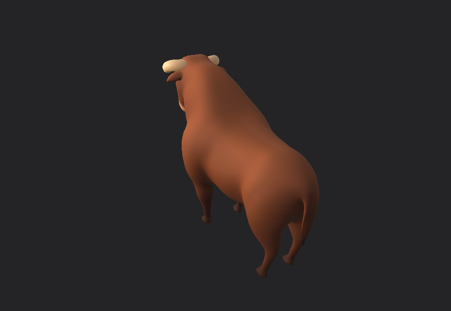 3D bull cartoon toon model - TurboSquid 1520366