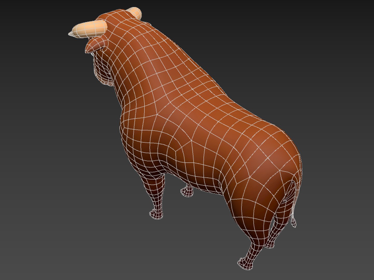 3D bull cartoon toon model - TurboSquid 1520366