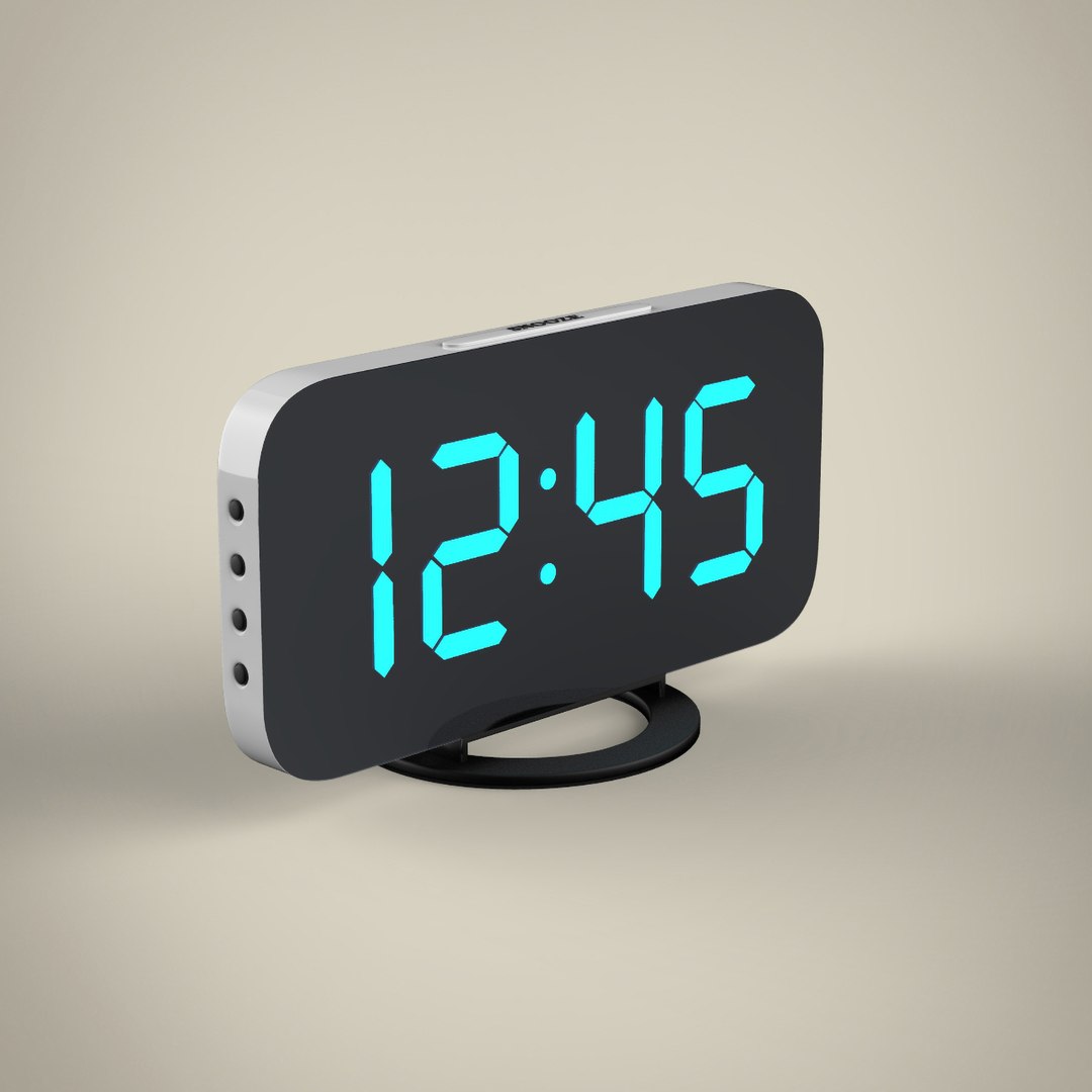 3D Digital Alarm Clock - TurboSquid 1724995