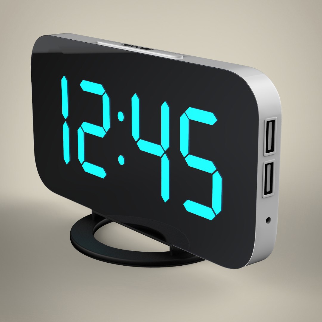 3D Digital Alarm Clock - TurboSquid 1724995