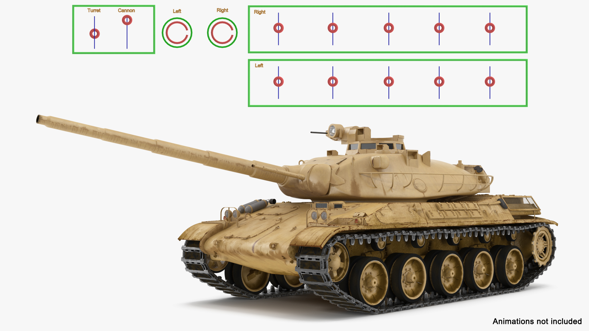 3D Model Amx-30 French Army Main Battle Tank Rigged - TurboSquid 2068433