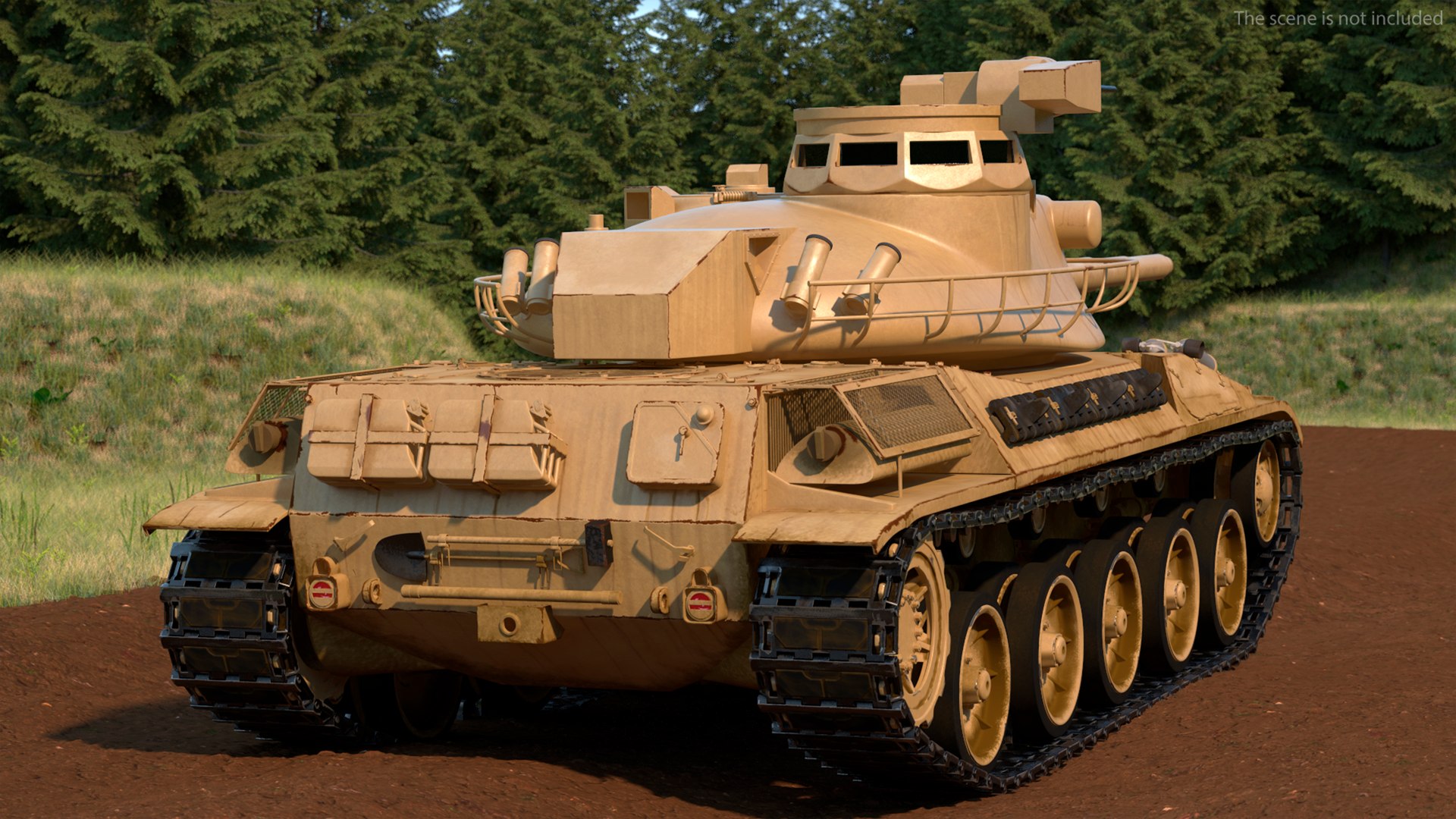 3D Model Amx-30 French Army Main Battle Tank Rigged - TurboSquid 2068433