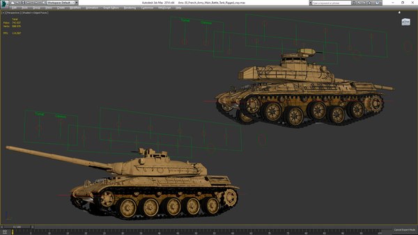 Amx-30 French Army Main Battle Tank Rigged3Dモデル - TurboSquid 2068433