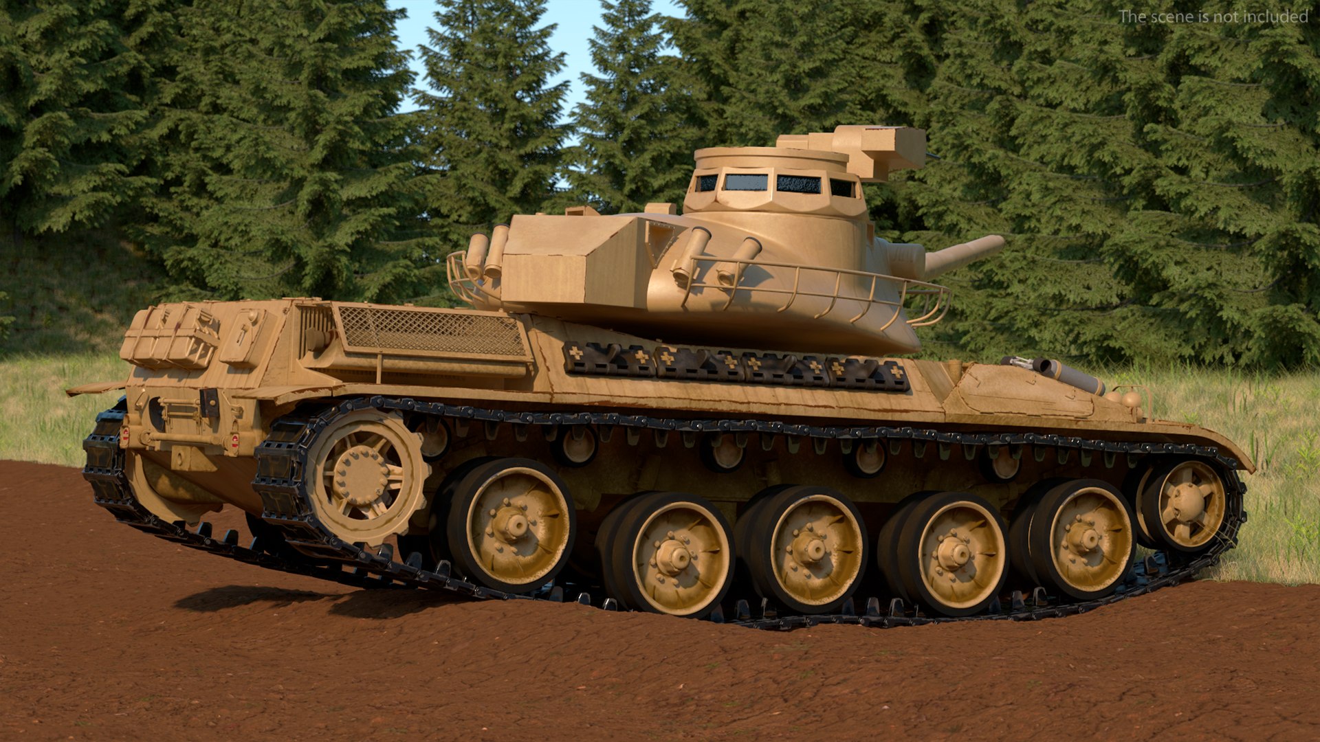 3D Model Amx-30 French Army Main Battle Tank Rigged - TurboSquid 2068433