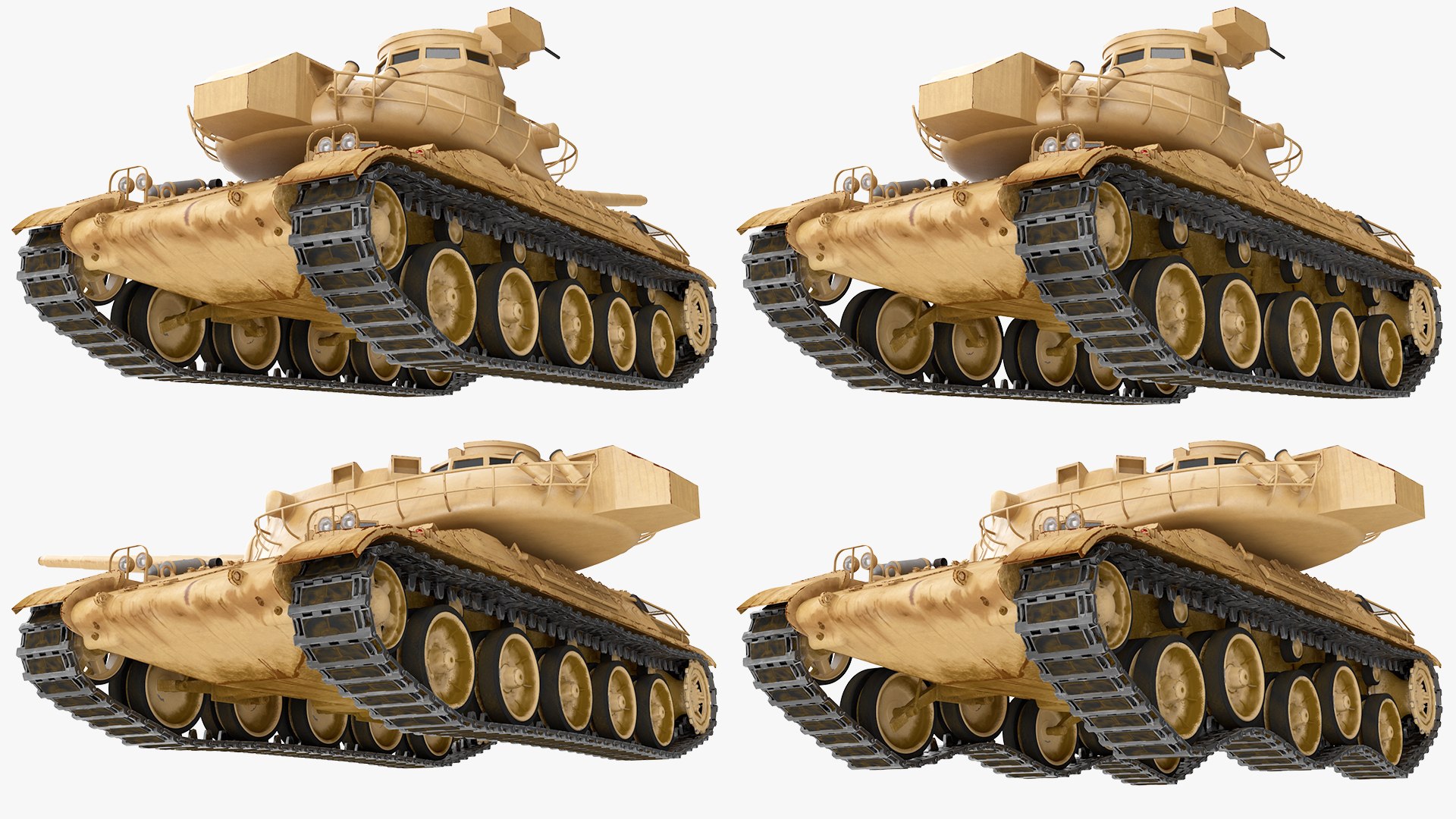 3D model Amx-30 French Army Main Battle Tank Rigged - TurboSquid 2068433