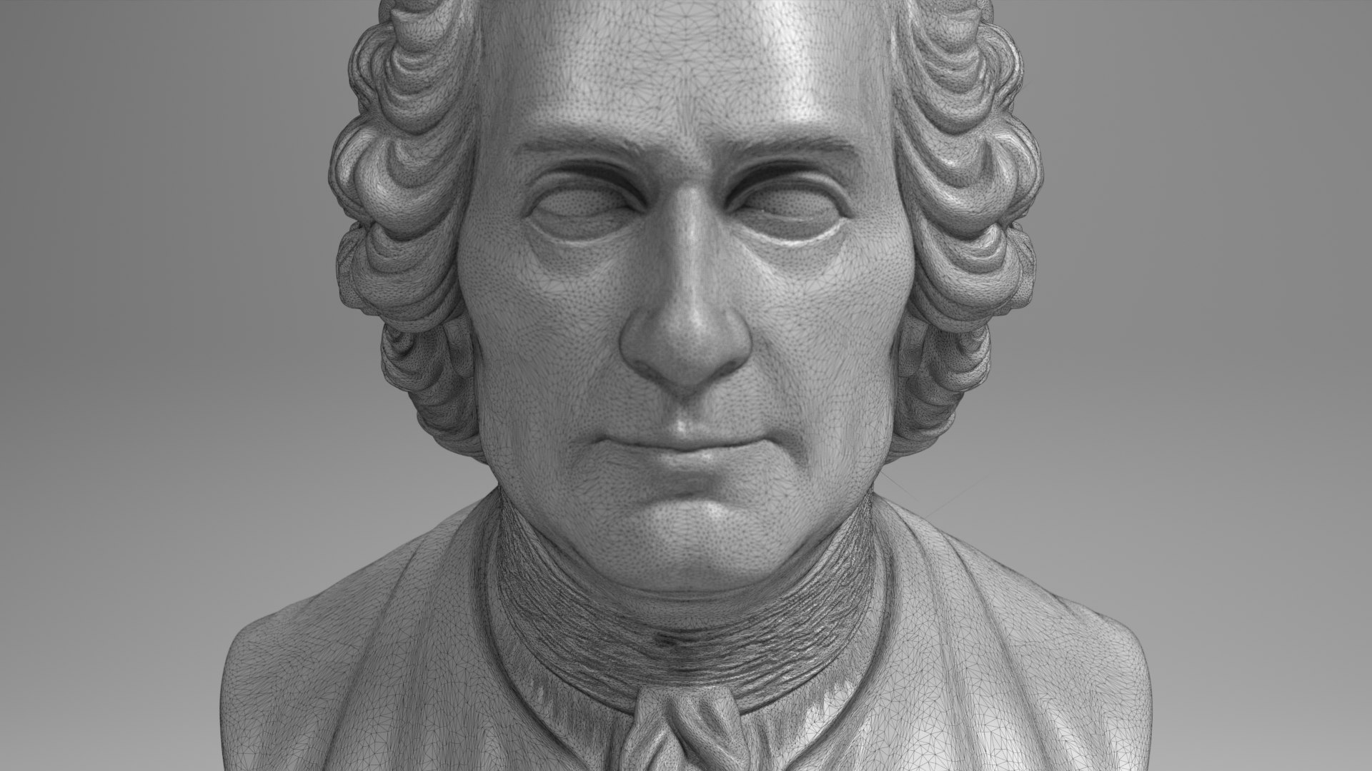 3D Jean Jacques Rousseau Bust 3D Printable STL File - TurboSquid 2479079