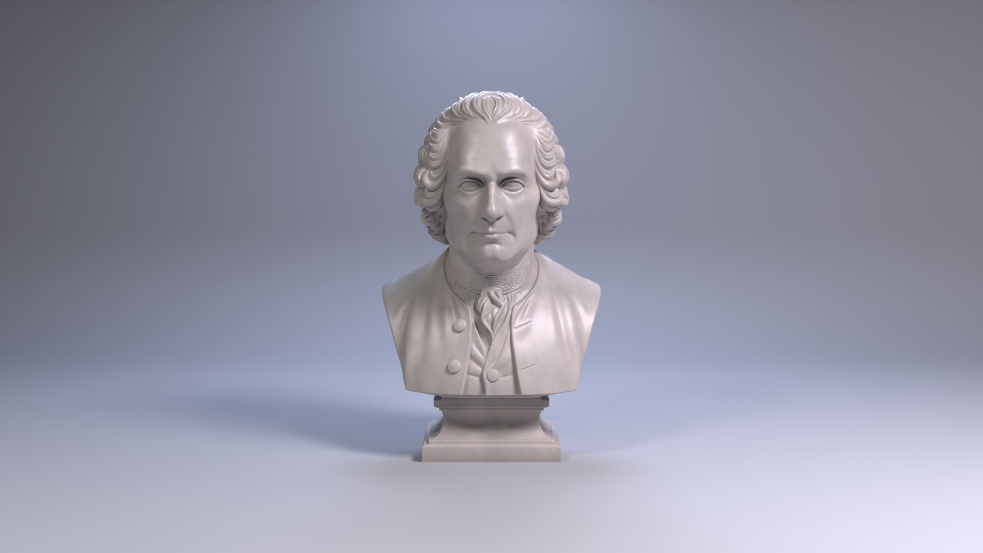 3D Jean Jacques Rousseau Bust 3D Printable STL File - TurboSquid 2479079