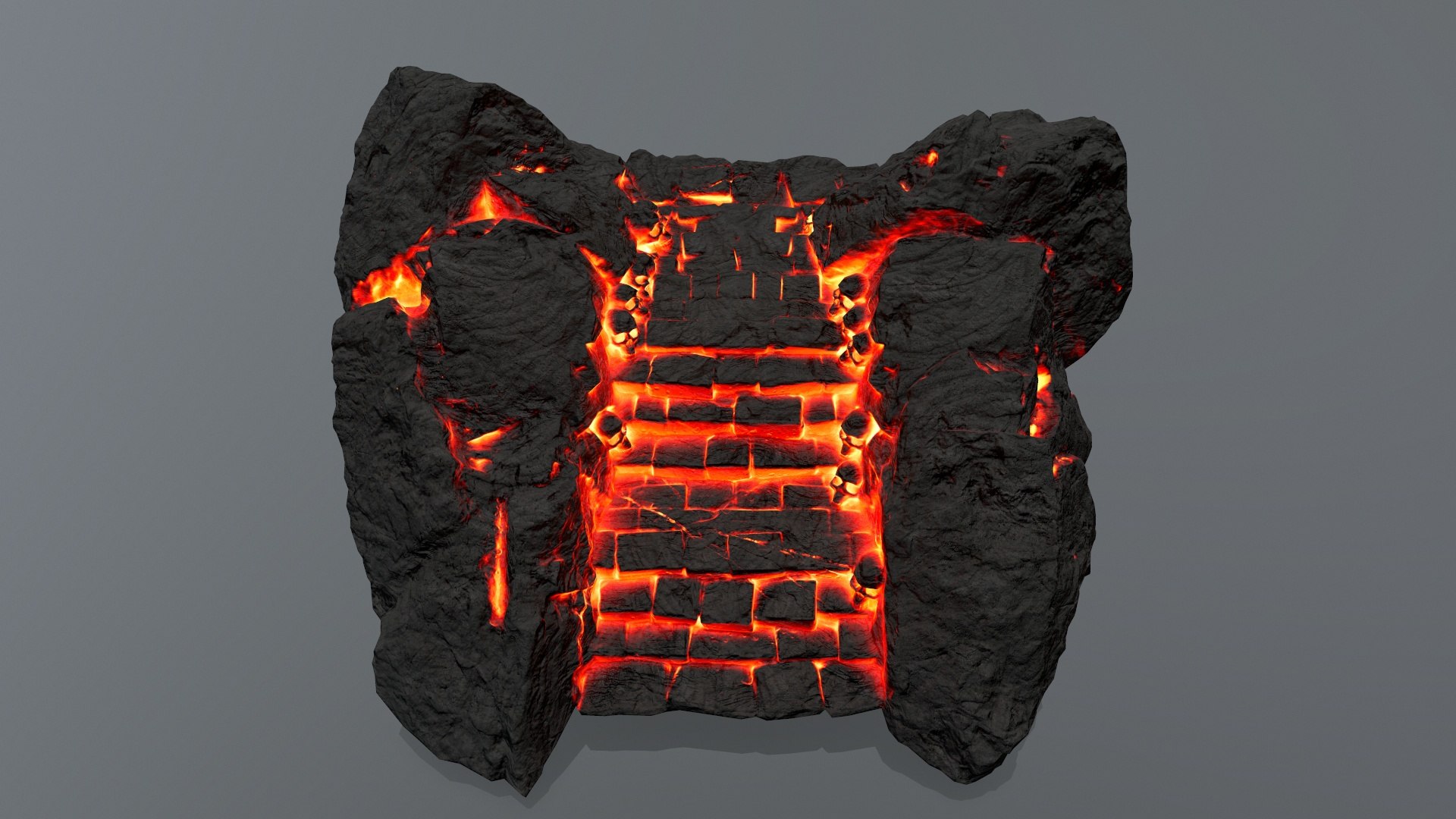 Lava Stairs Model - TurboSquid 2144305